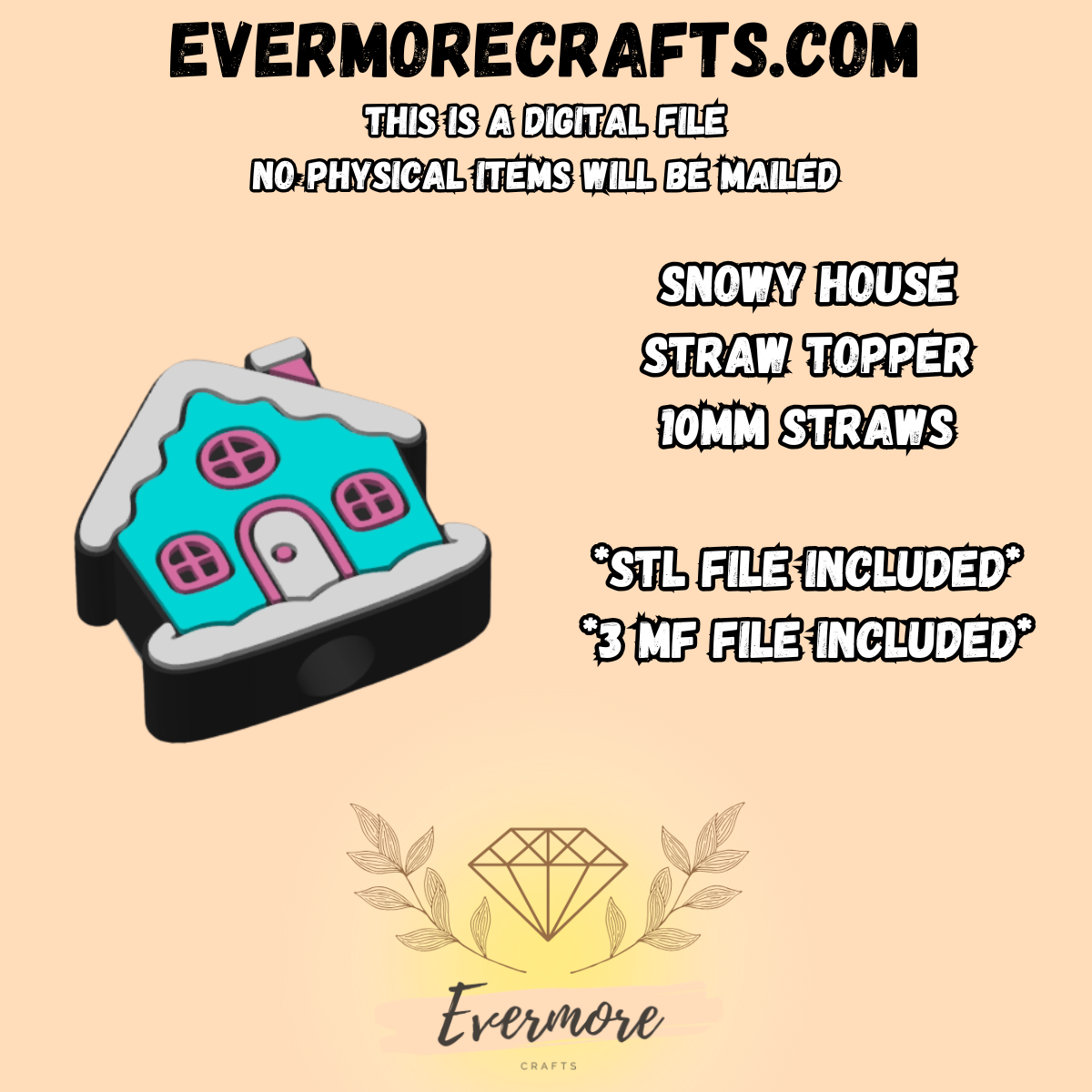 Straw Topper STL Files – Evermore Crafts
